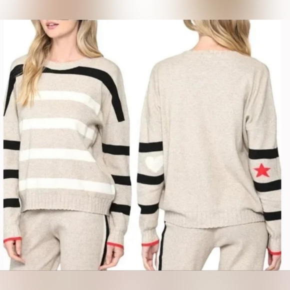Fate | Sweaters | Fate Heartstar Striped Sweater | Poshmark